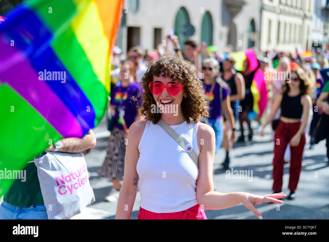 stockholm, sweden, 02 aug 2025, pride parade in the inner city ...