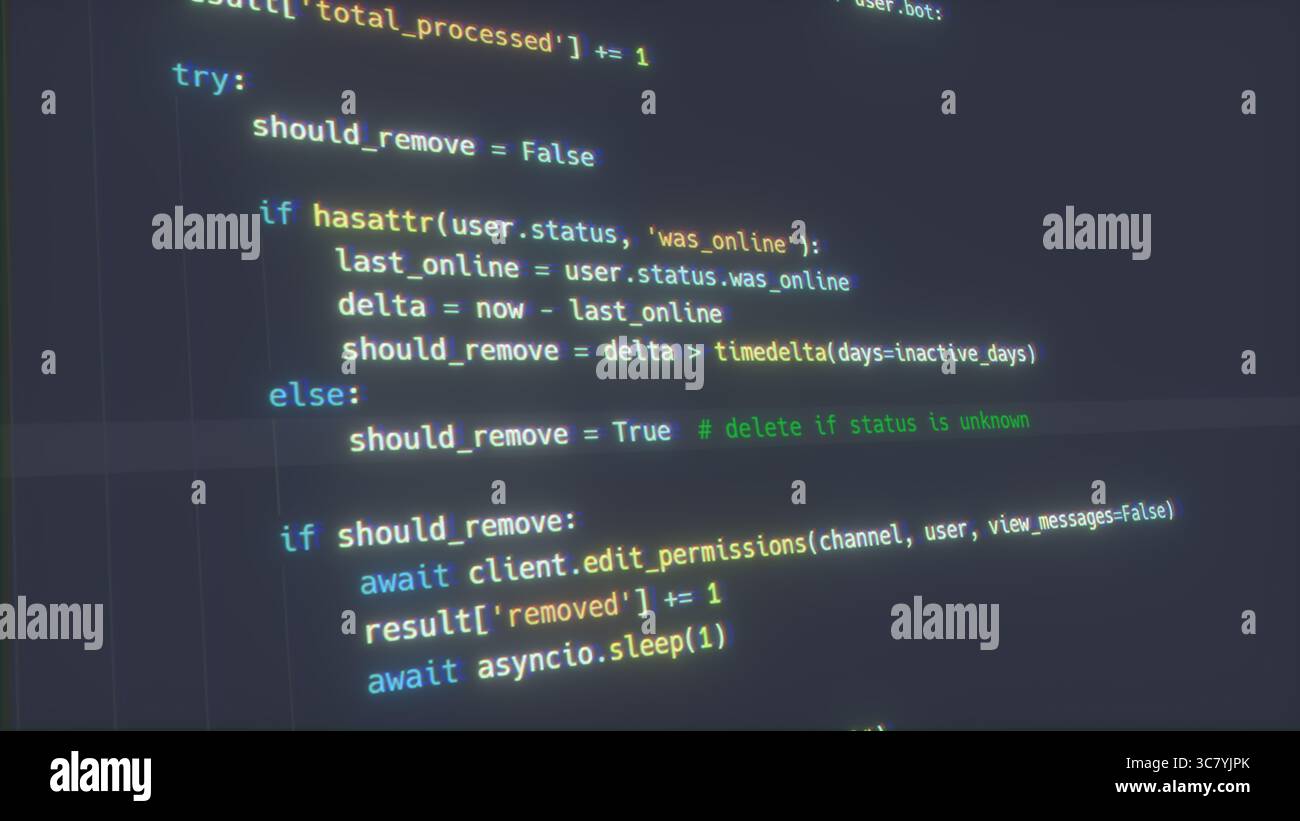 Computer programming code. Computer generated 3d render Stock Photo - Alamy