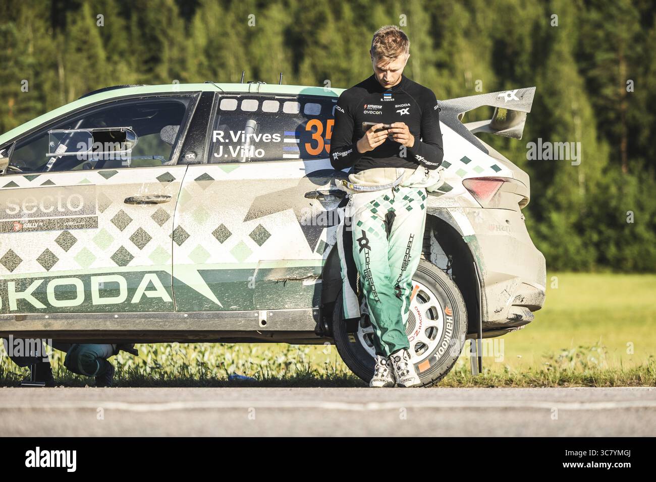 VIRVES Robert, Skoda Fabia RS Rally2, portrait during the 2025 Rally ...