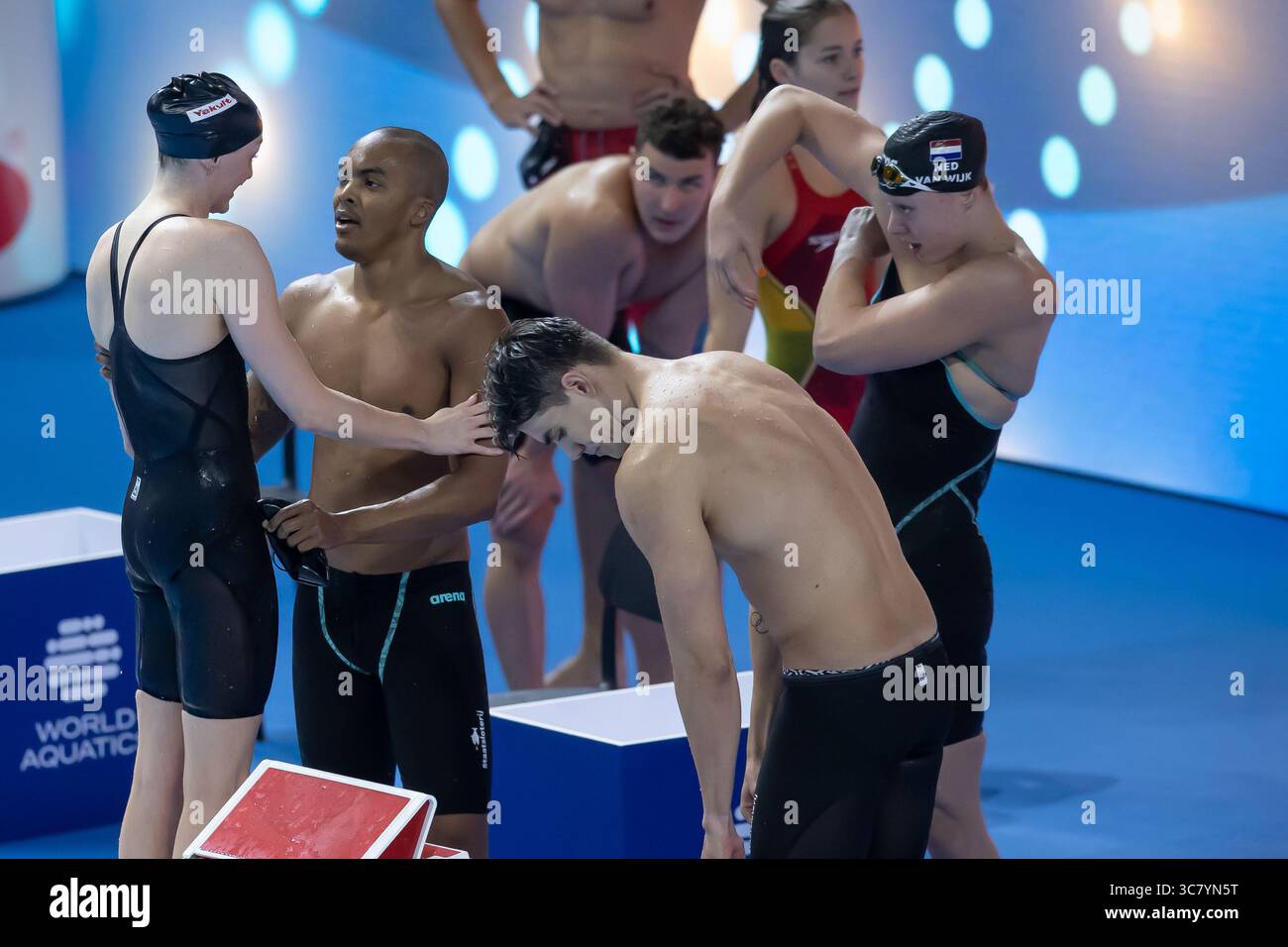 SINGAPORE, SINGAPORE - AUGUST 2: Marrit Steenbergen of the Netherlands ...