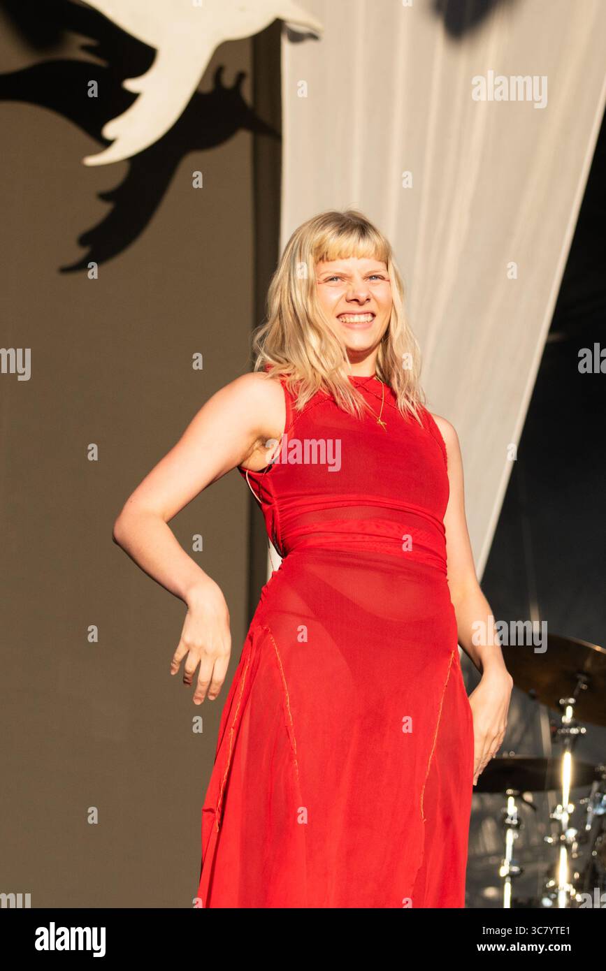 Aurora at Wilderness Festival 2nd August 2025 - Lou Morris/Alamy Live ...
