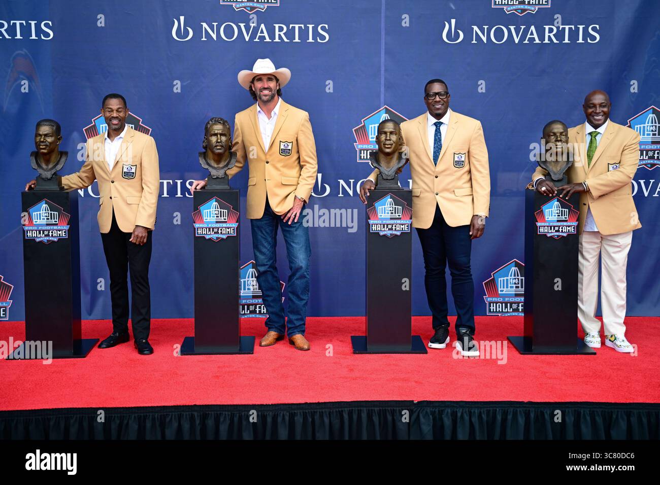 The Pro Football Hall of Fame Class of 2025 from left are Eric Allen ...