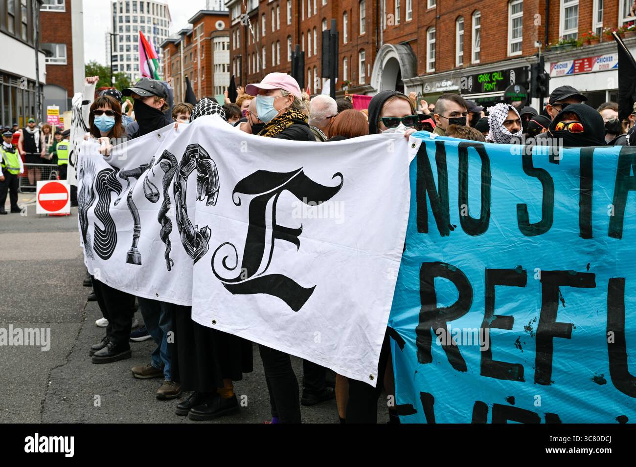 Thistle hotel barbican protest hi-res stock photography and images - Alamy