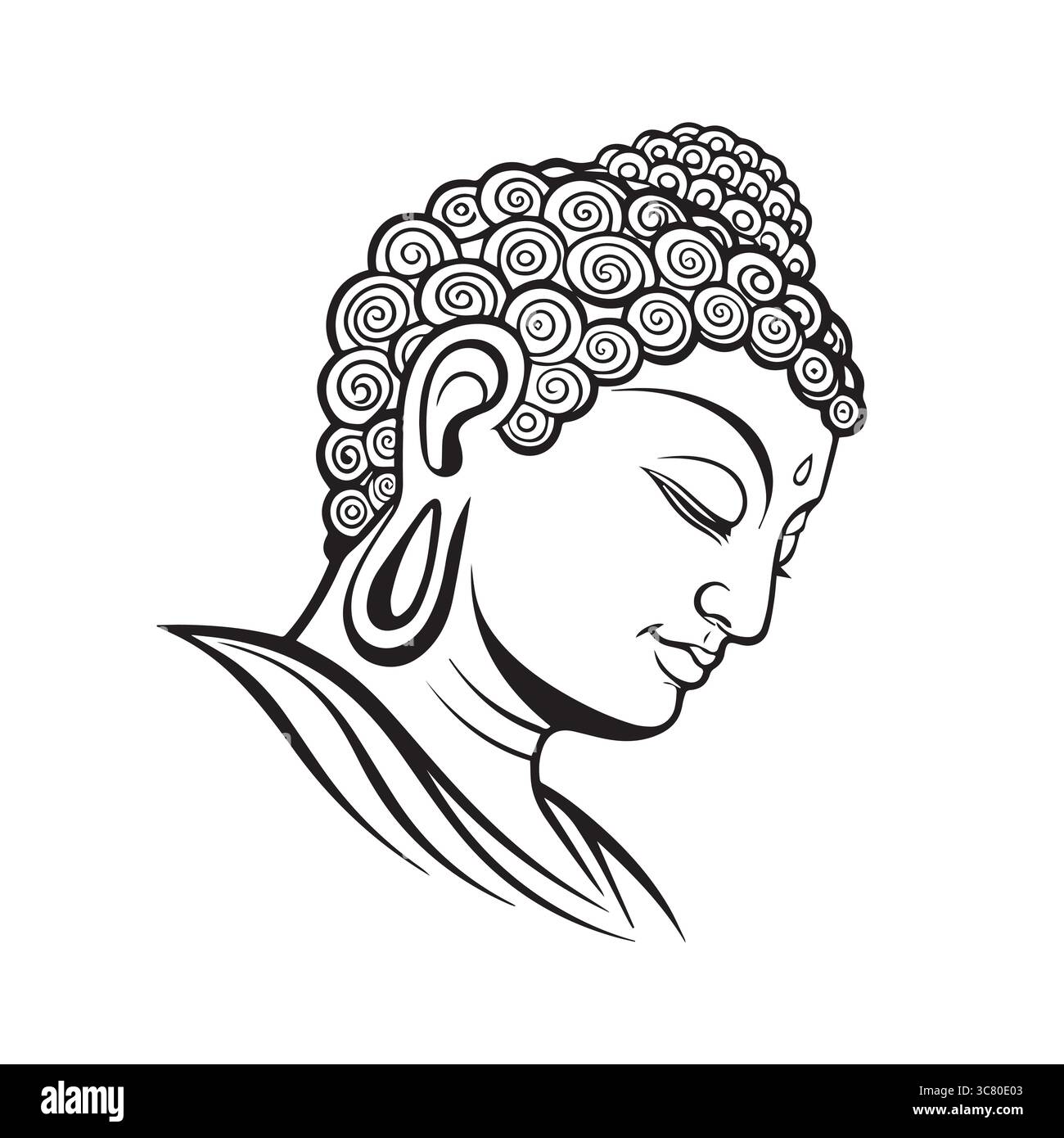 Buddha logo Black and White Stock Photos & Images - Alamy