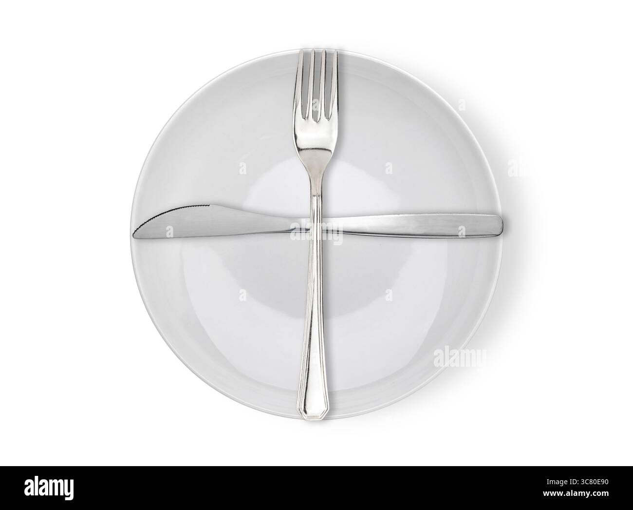 Dining Cutlery etiquette - ready for the next plate. Fork and knife ...