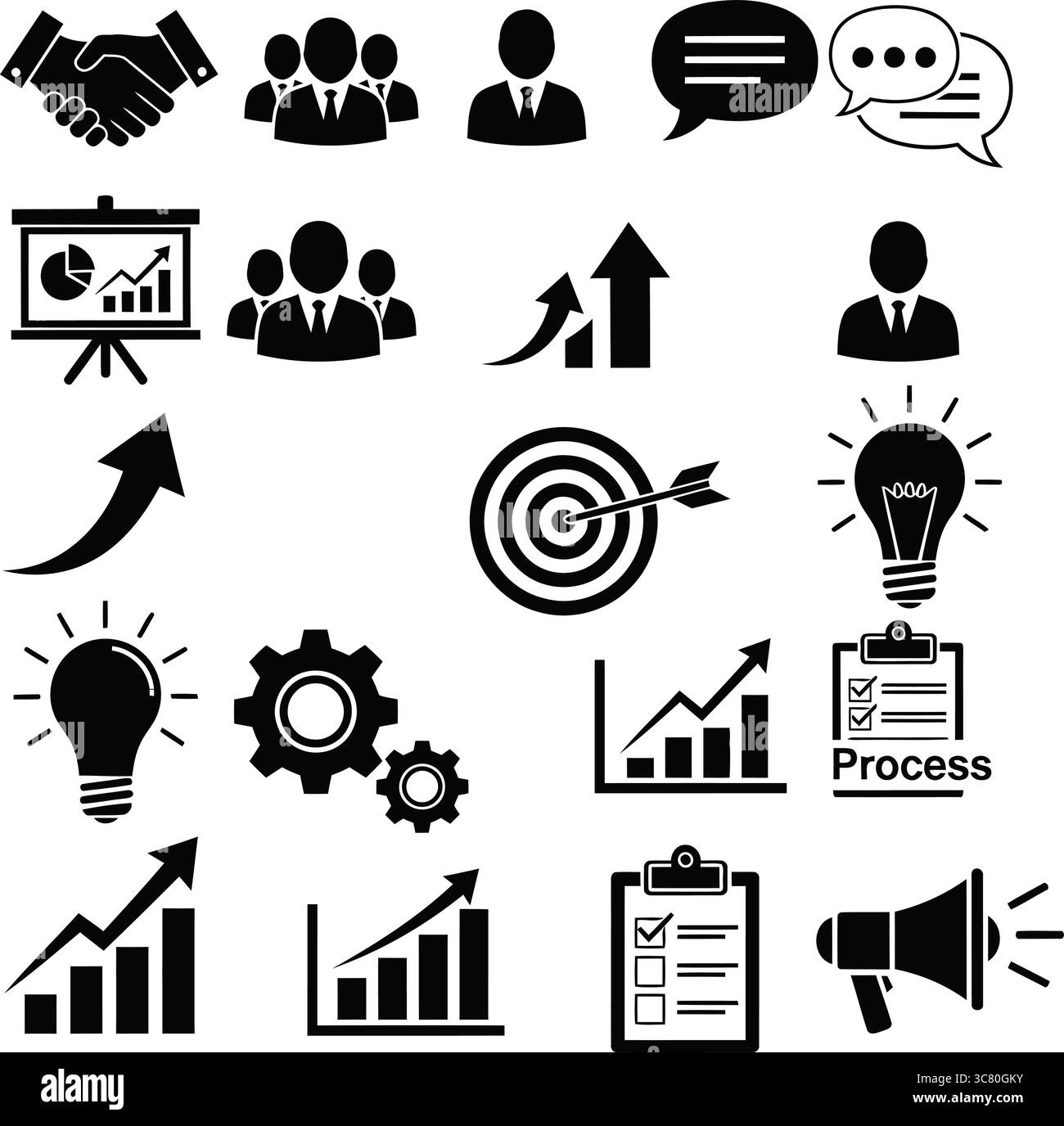 Leader meeting icon outline Cut Out Stock Images & Pictures - Alamy