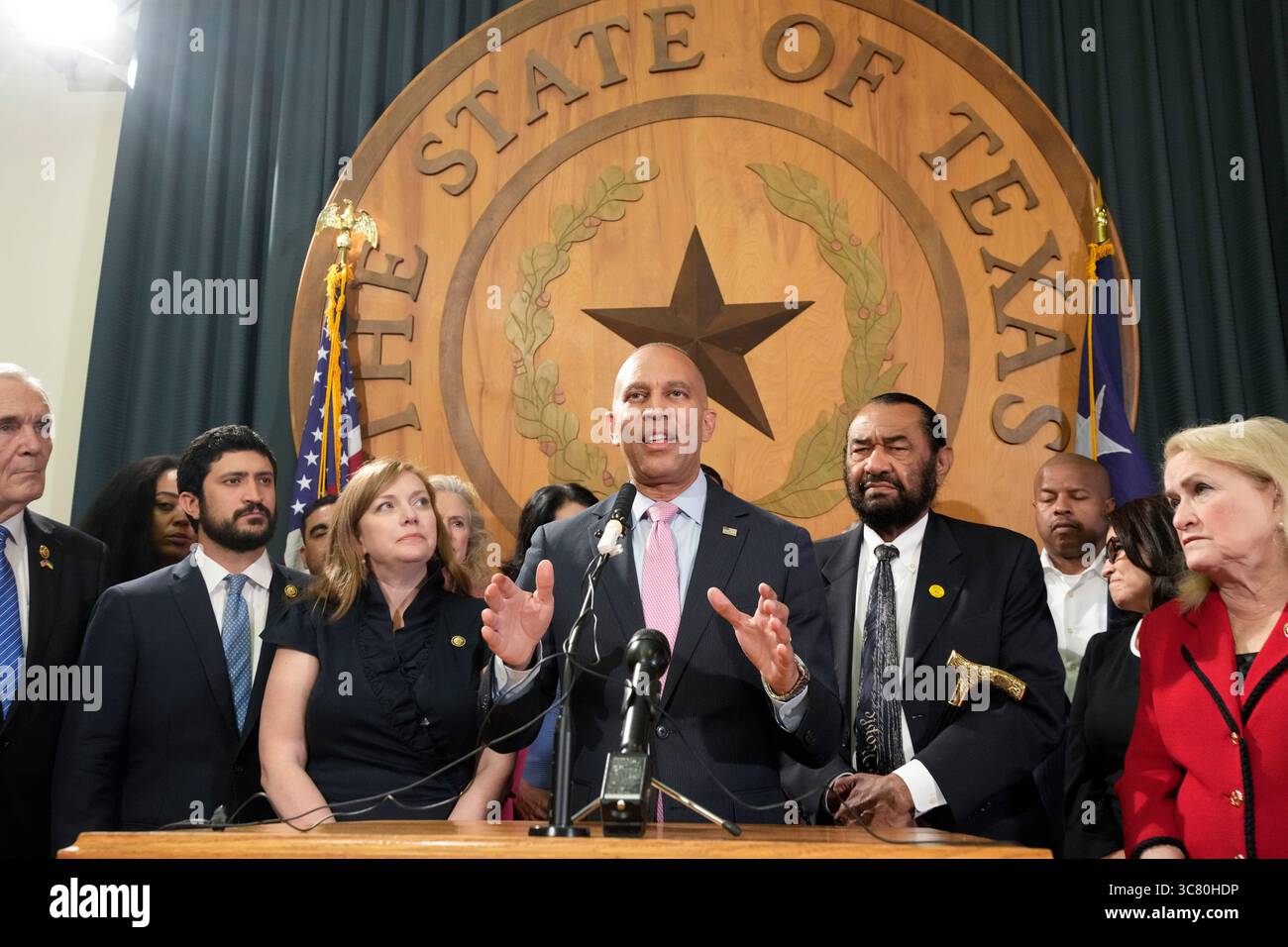 Austin, Tx, USA. 31st July, 2025. U.S. House Minority Leader Hakeem ...
