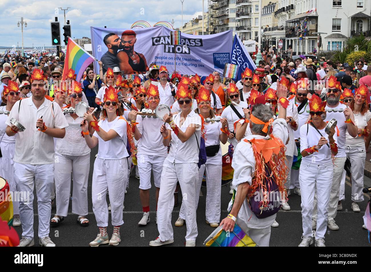 2 Aug 2025. Brighton and Hove UK. Thousands flock to the streets of ...