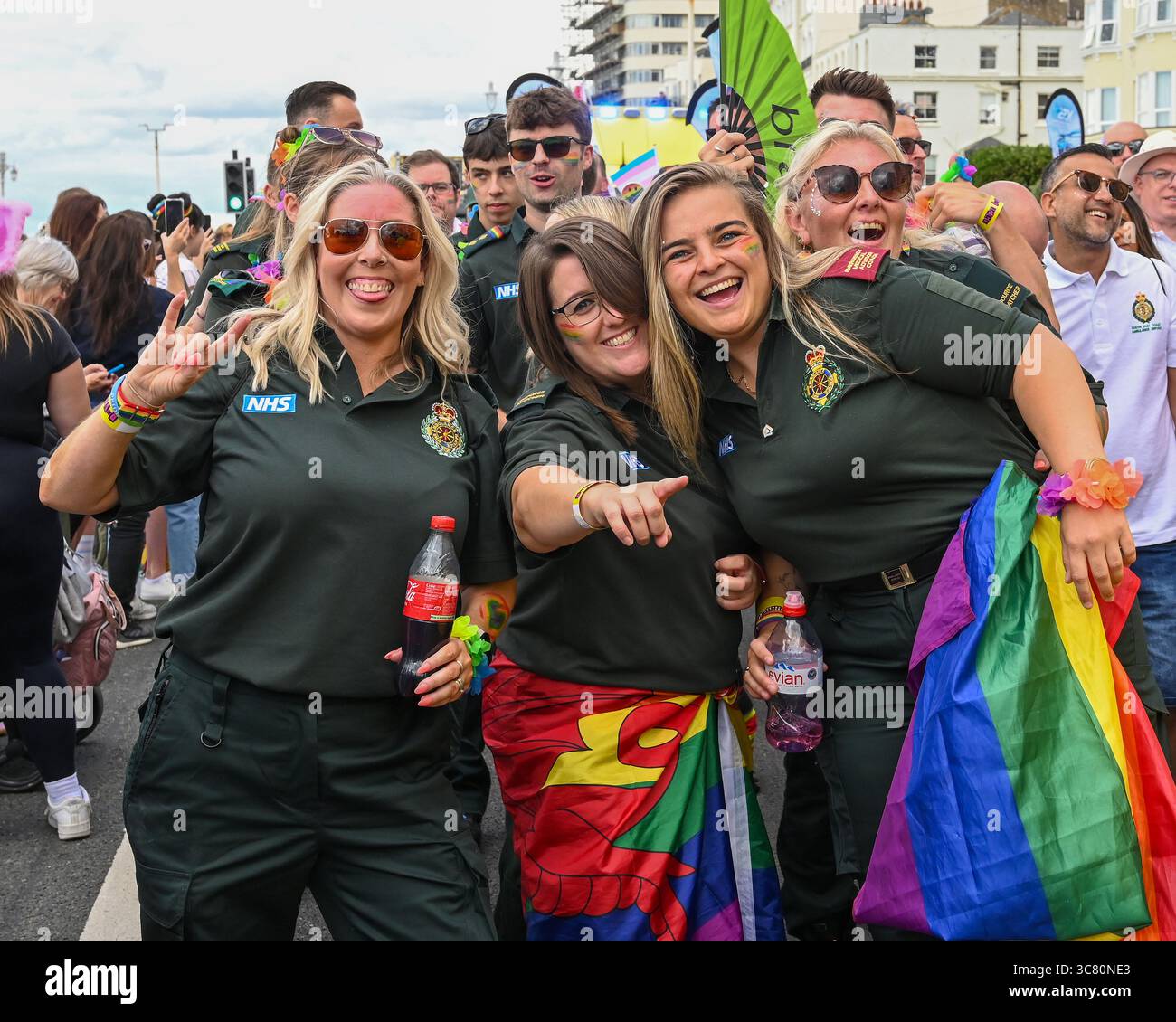 2 Aug 2025. Brighton and Hove UK. Thousands flock to the streets of ...