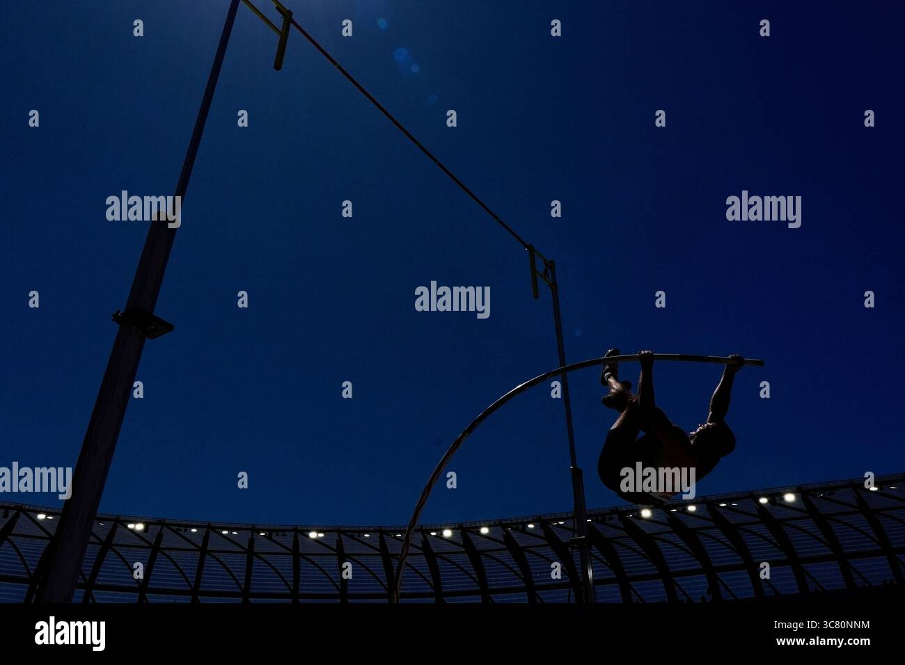 Matt Ludwig competes in the pole vault finals during the U.S ...