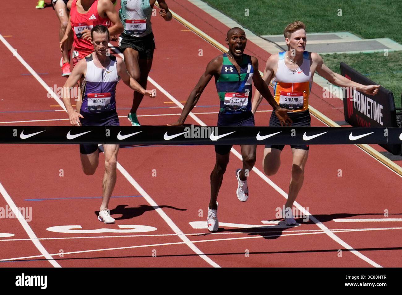 Jonah Koech wins the men's 1,500-meter final at the U.S. Championships ...