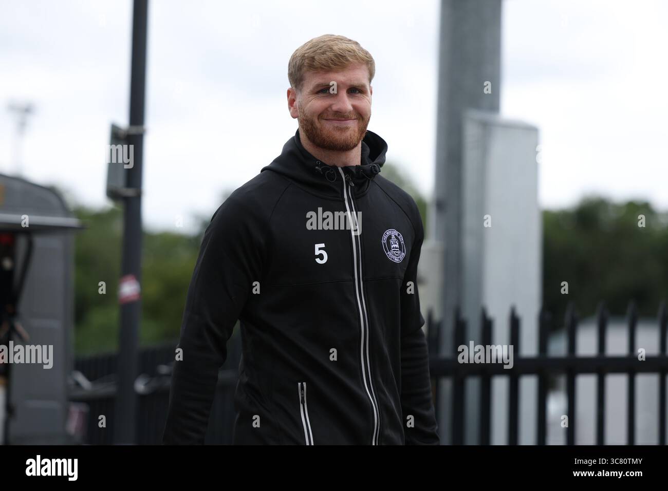 Joe Grimwood, of Chelmsford City arrives at Melbourne Stadium before ...