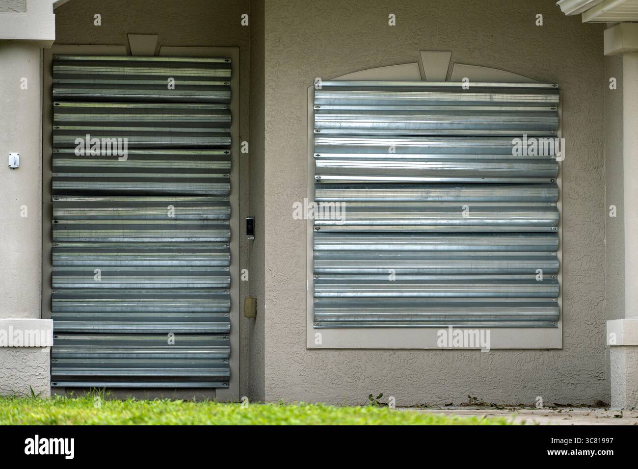 Steel panels mounted over house hi-res stock photography and images - Alamy