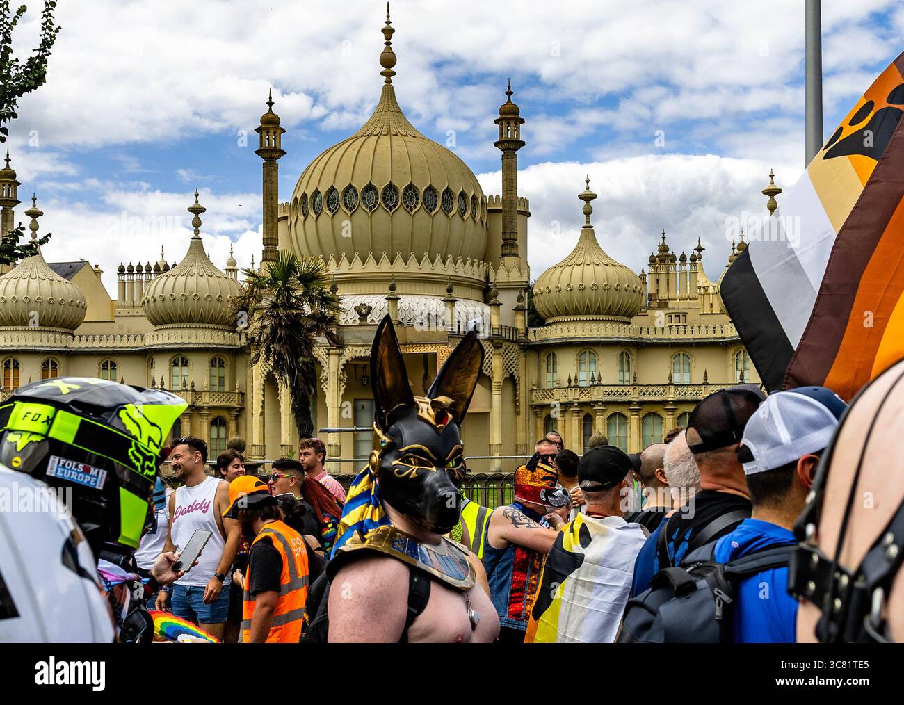 Brighton Pride parade 2025 with crowds celebrating in front of the ...