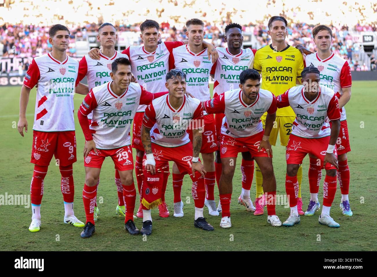 FT. LAUDERDALE, FL - AUGUST 02: Necaxa players pose for a photograph ...