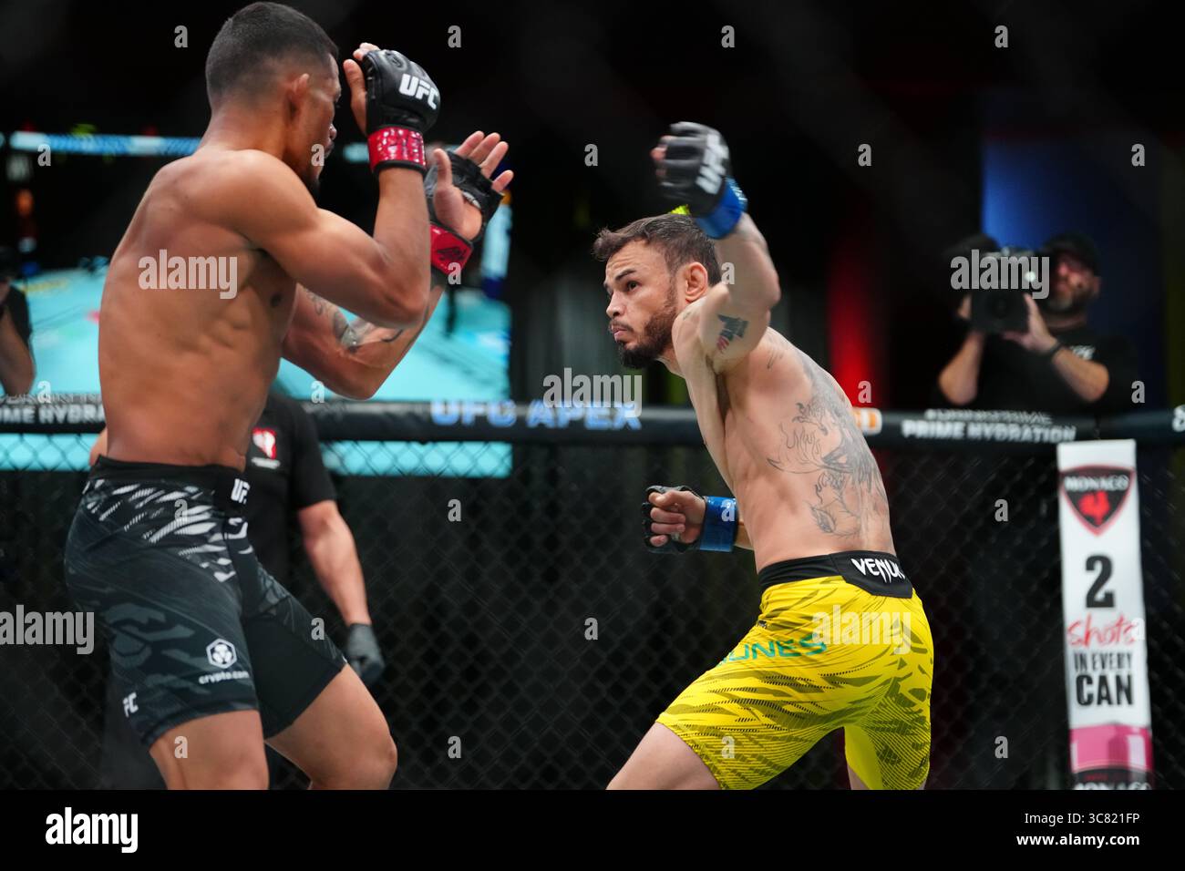 LAS VEGAS, NV - AUG 2: Rafael Estevam and Felipe Bunes meet in the ...