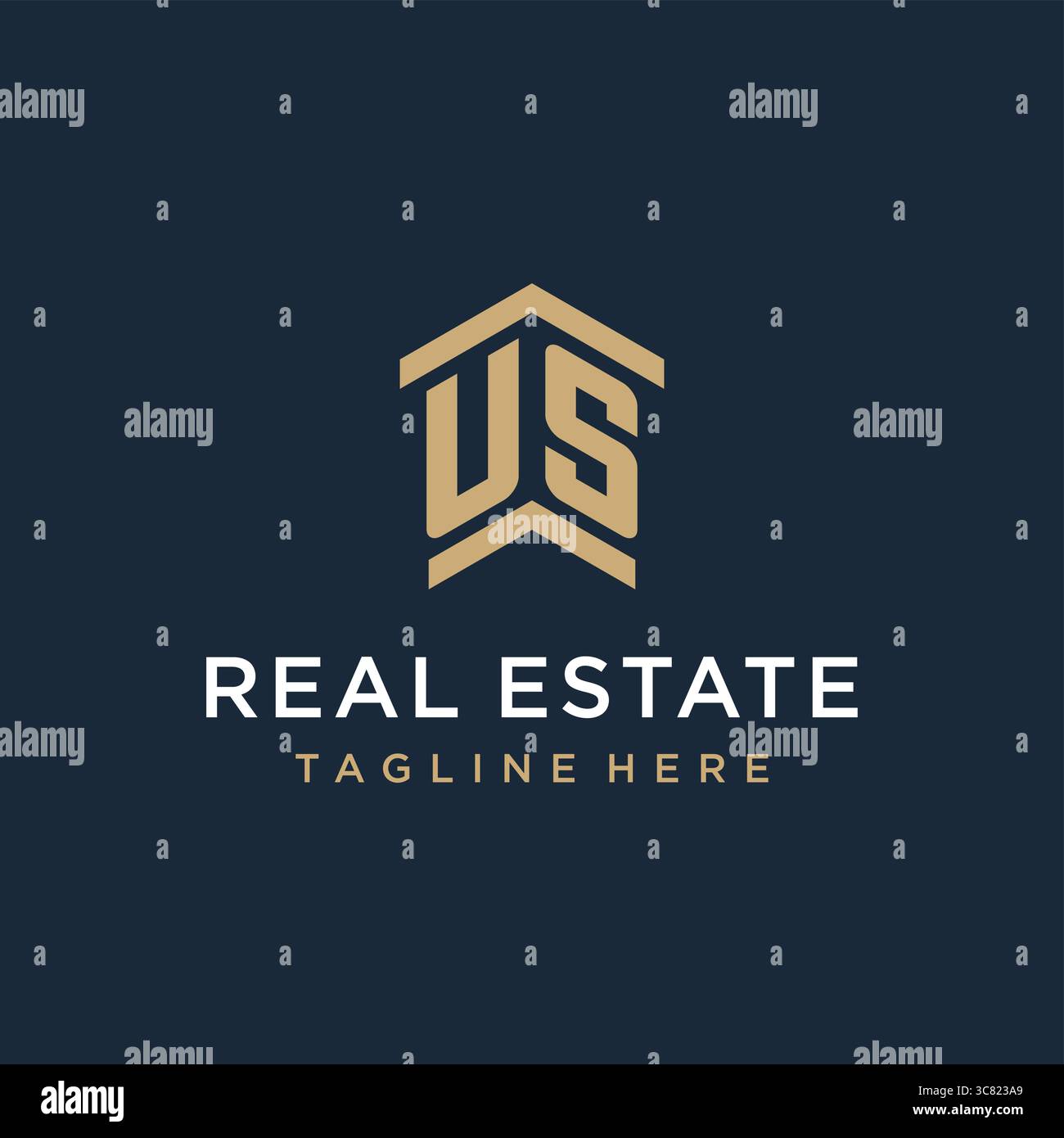 House estate concept us Stock Vector Images - Alamy