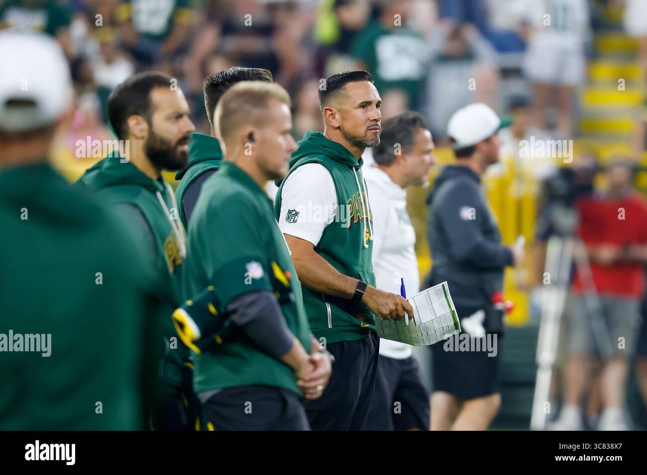 August 2, 2025: Green Bay Packers head coach Matt LaFleur during the ...