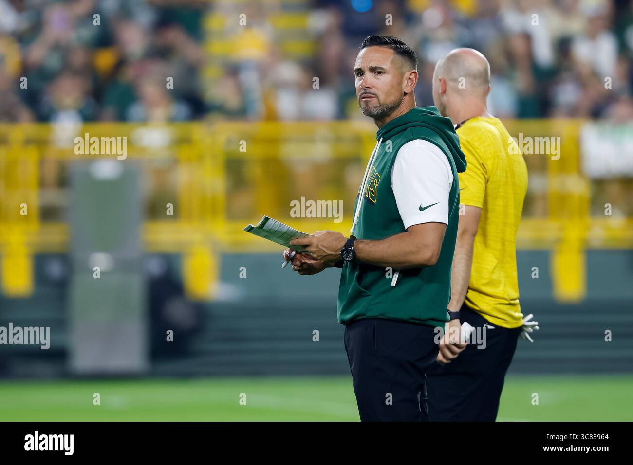 August 2, 2025: Green Bay Packers head coach Matt LaFleur during the ...