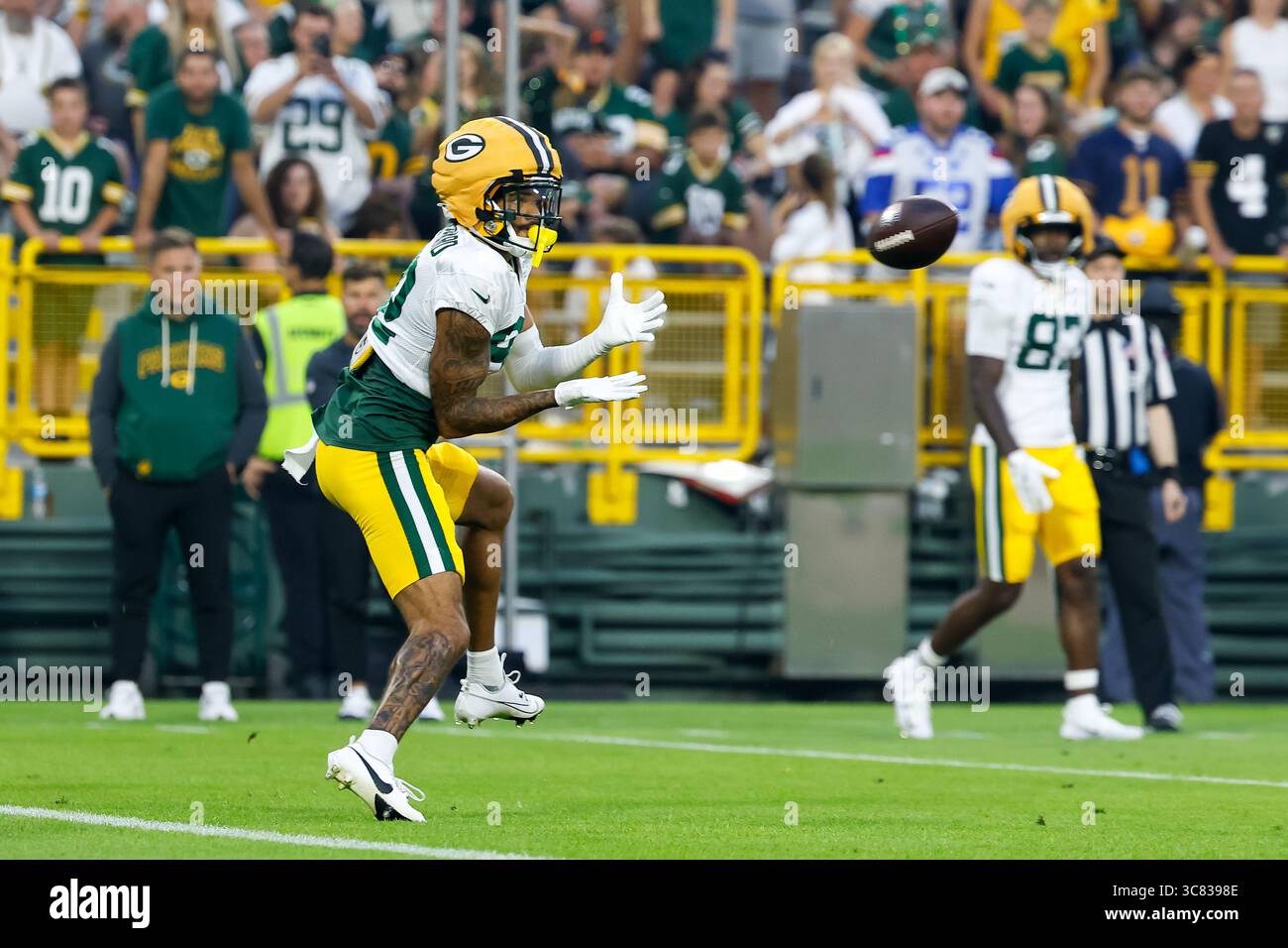 August 2, 2025: Green Bay Packers wide receiver Matthew Golden (22 ...