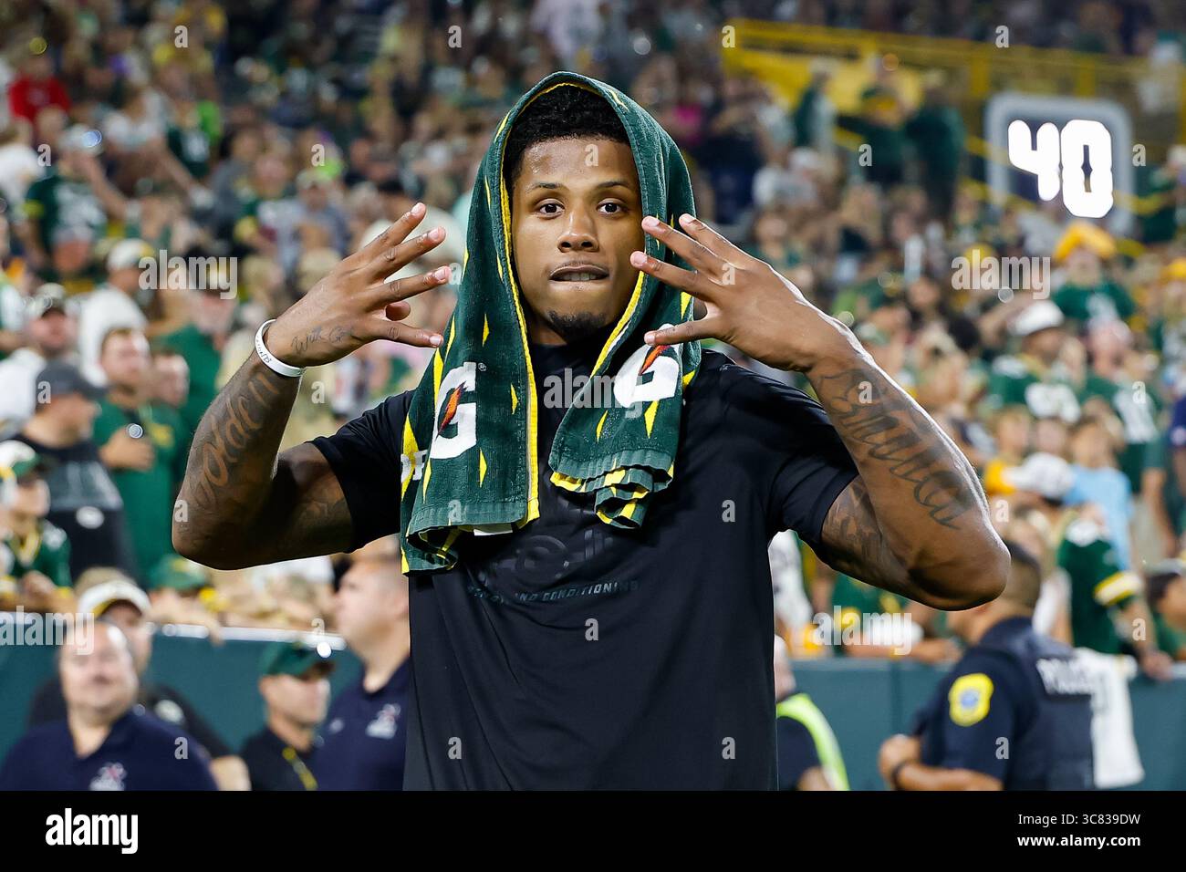 August 2, 2025: Green Bay Packers wide receiver Matthew Golden (22 ...