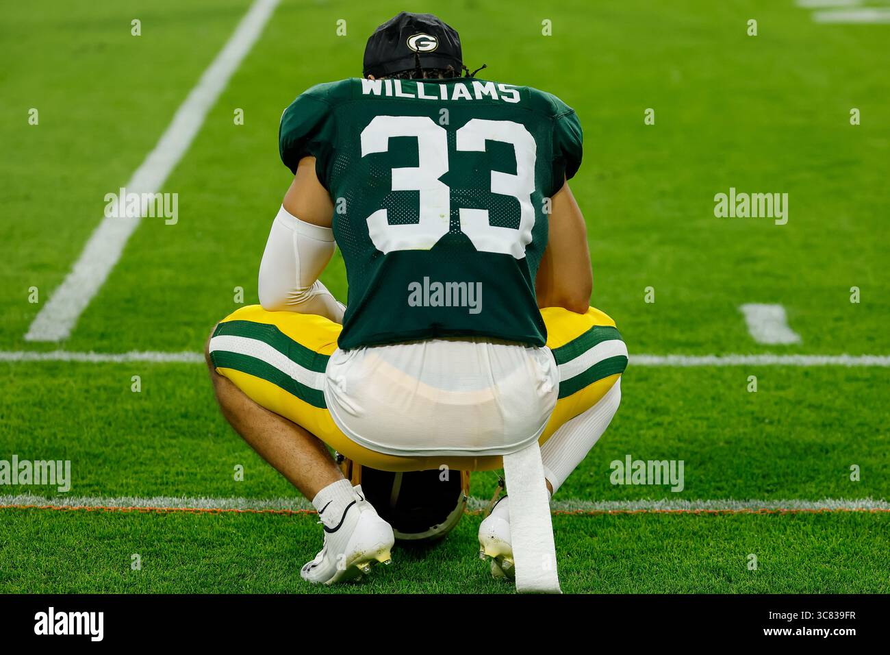 August 2, 2025: Green Bay Packers safety Evan Williams (33) during the ...