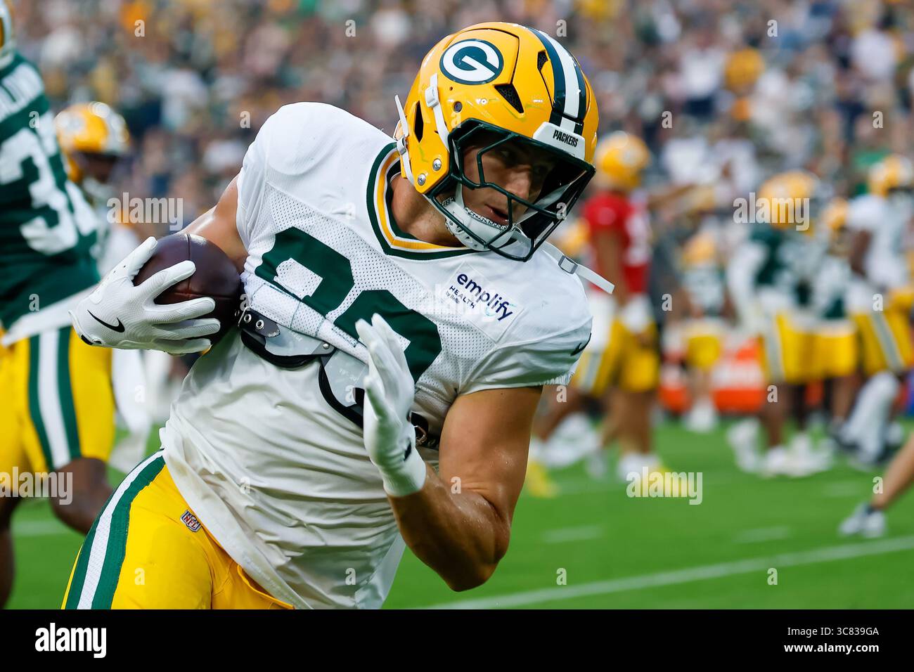 August 2, 2025: Green Bay Packers tight end Ben Sims (89) during the ...