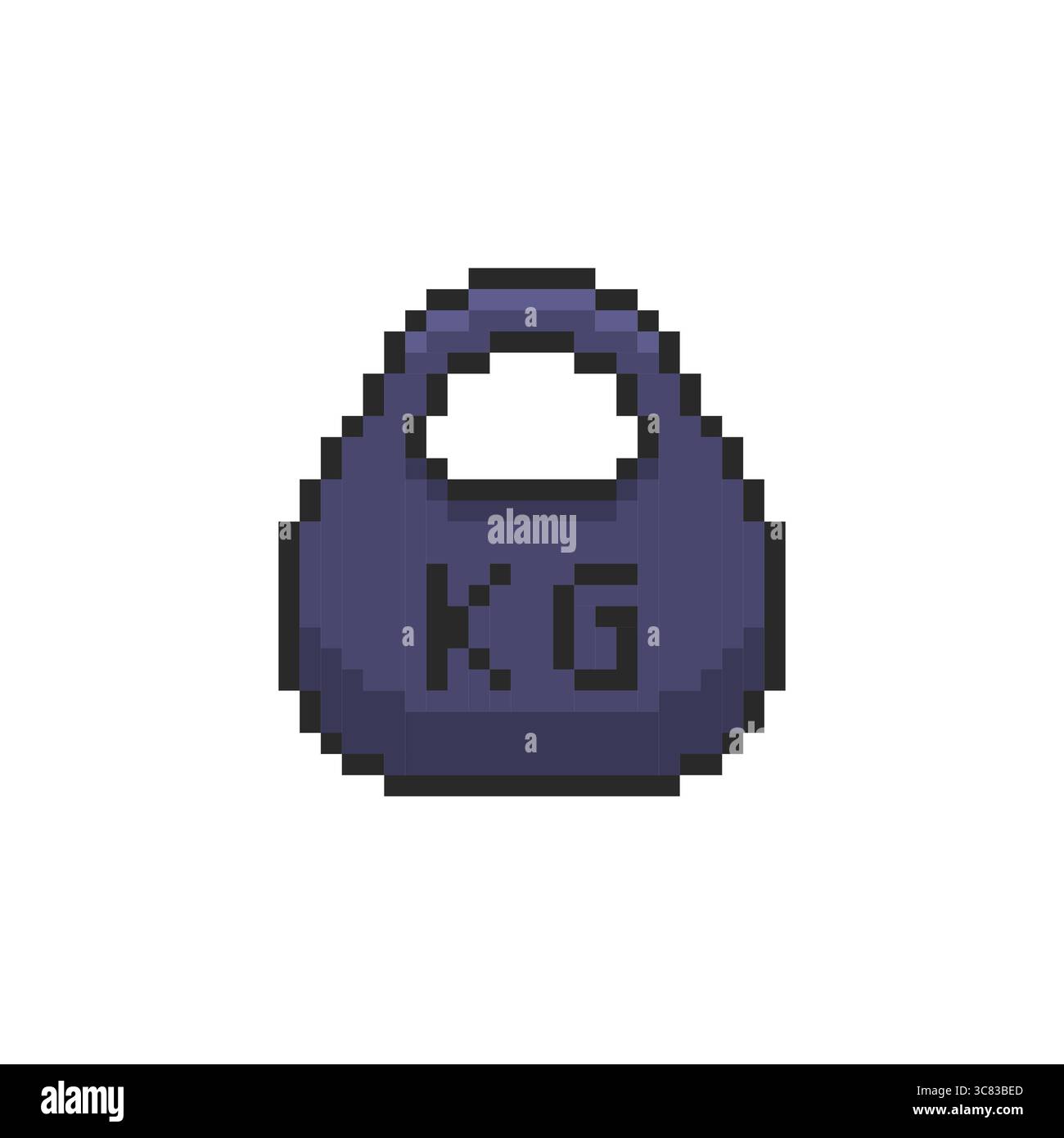 Pixel art Kettlebell Weight game asset design Stock Vector Image & Art ...