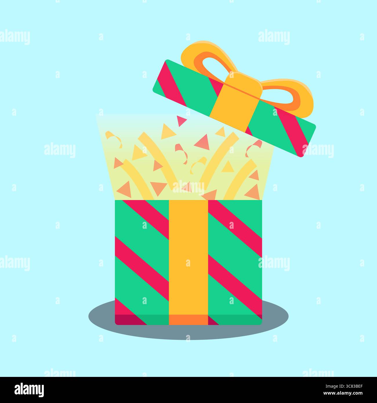 Christmas holiday gift surprise Stock Vector Images - Alamy