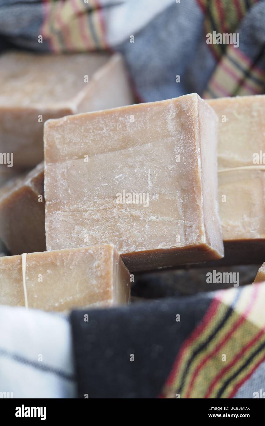 Artisan soap blocks displayed on hi-res stock photography and images ...