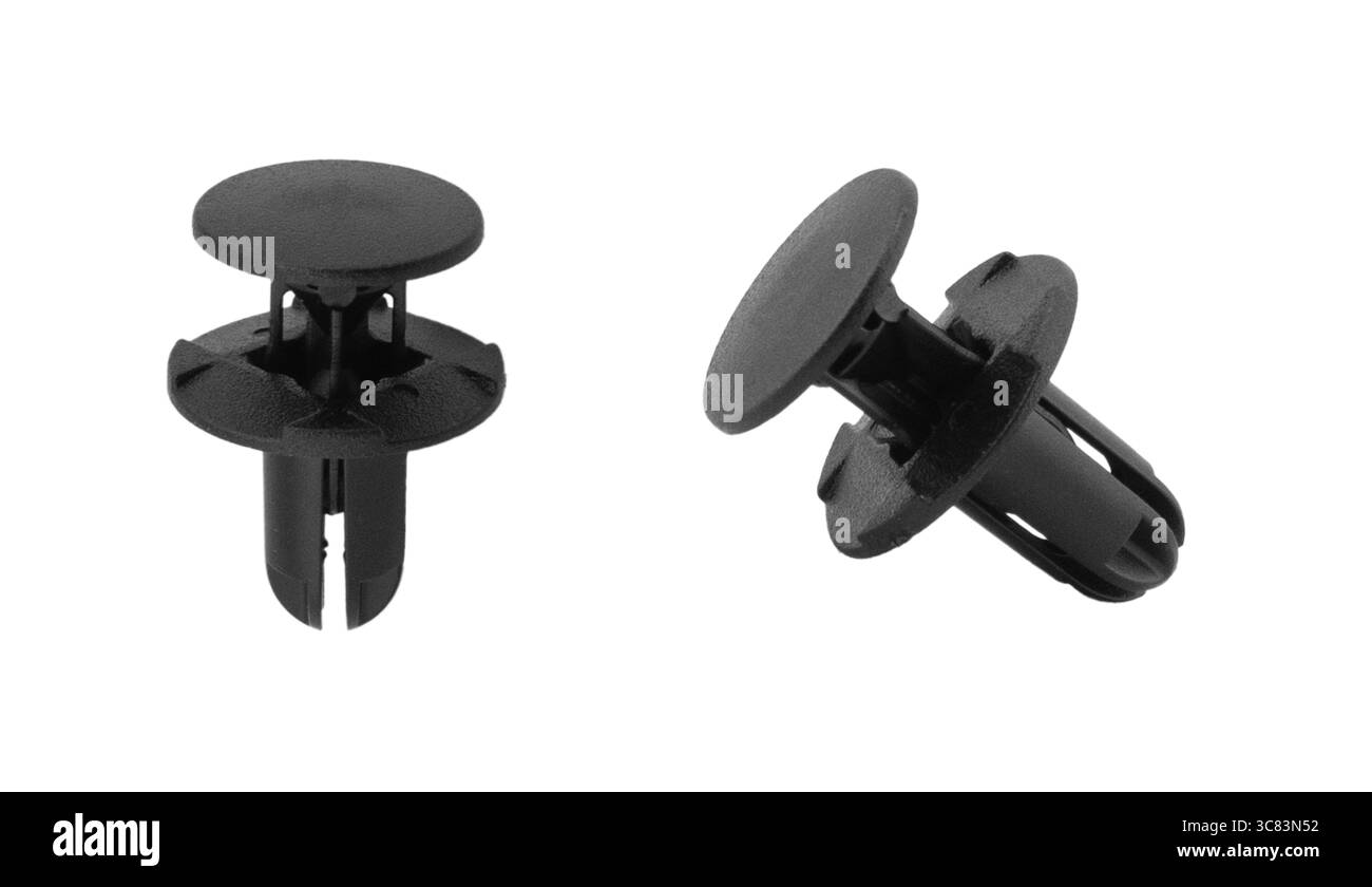 Plastic fasteners Black and White Stock Photos & Images - Alamy