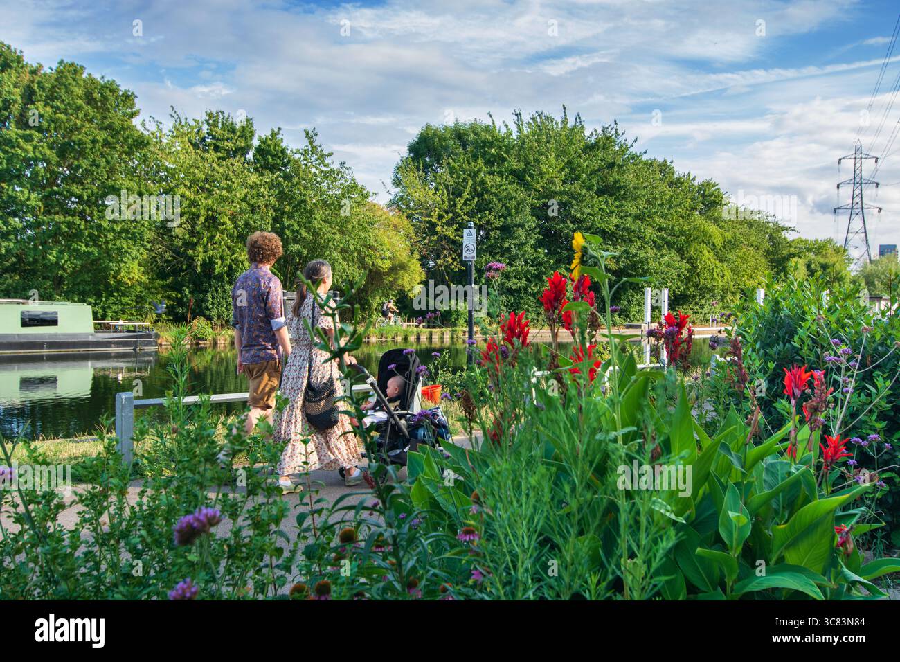Enjoying evening walk along hi-res stock photography and images - Alamy