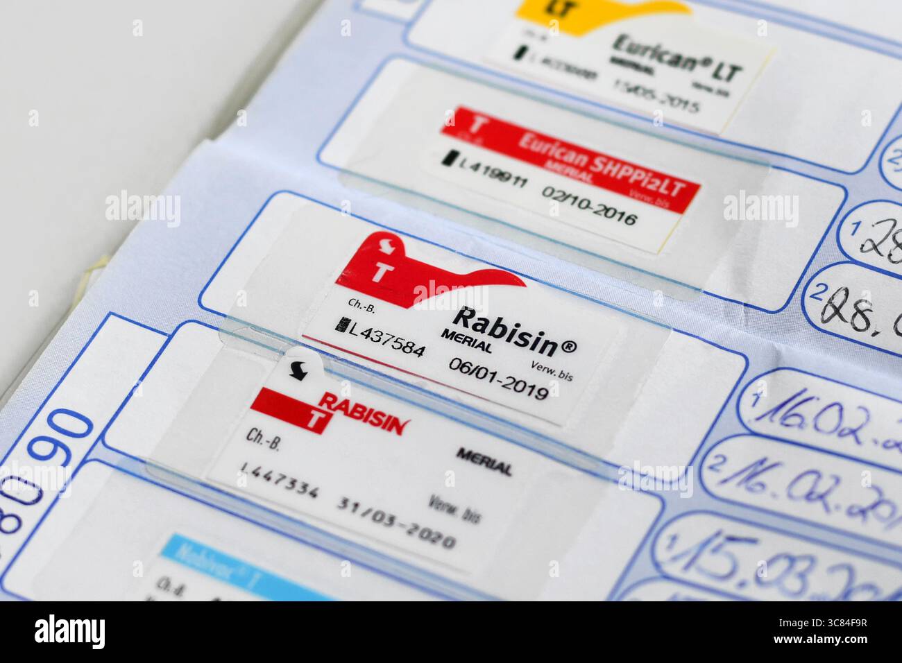 Inoculation document of identification hi-res stock photography and ...
