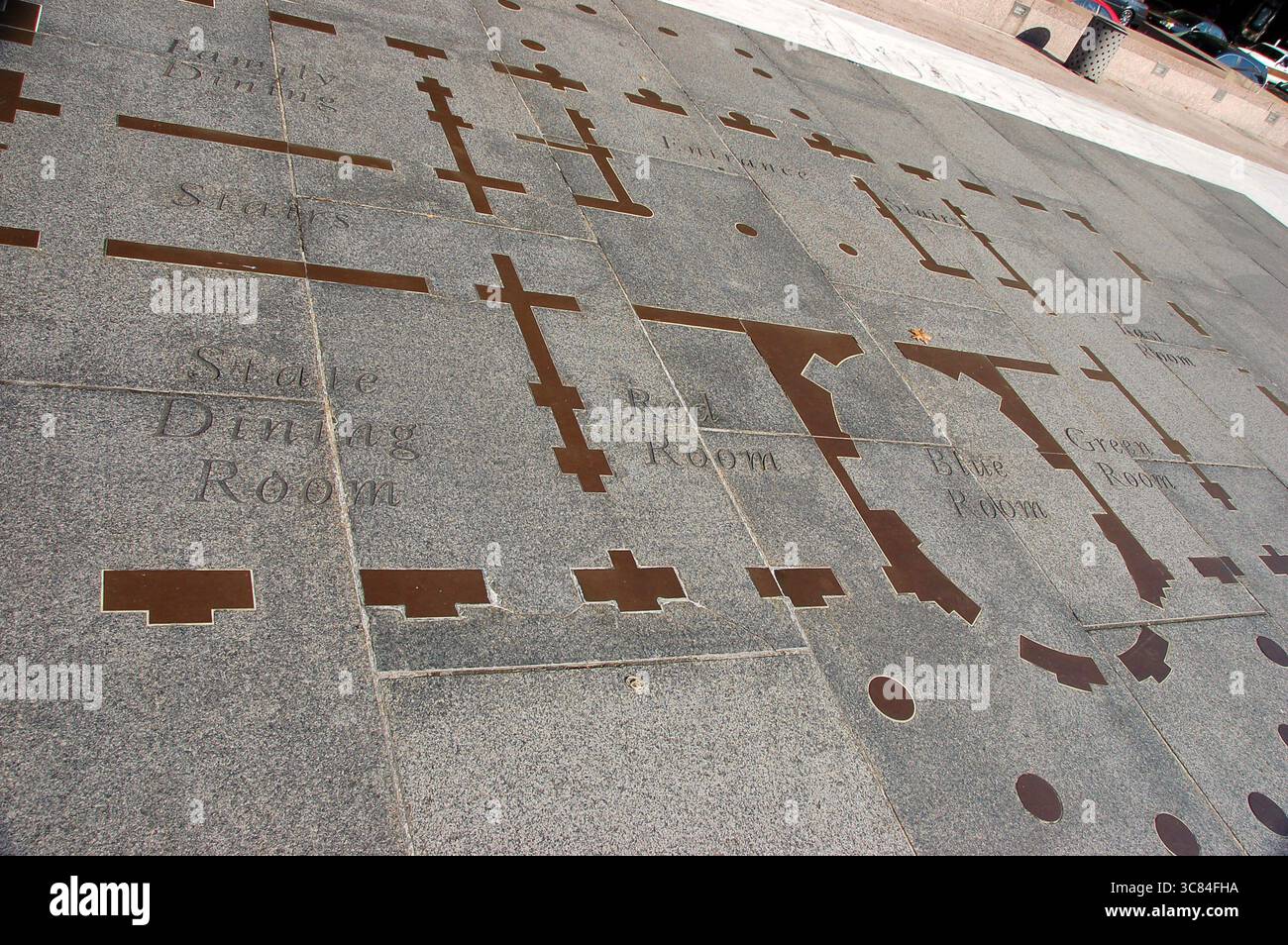 Architectural floor plan design of the U.S. Capitol Rotunda engraved ...