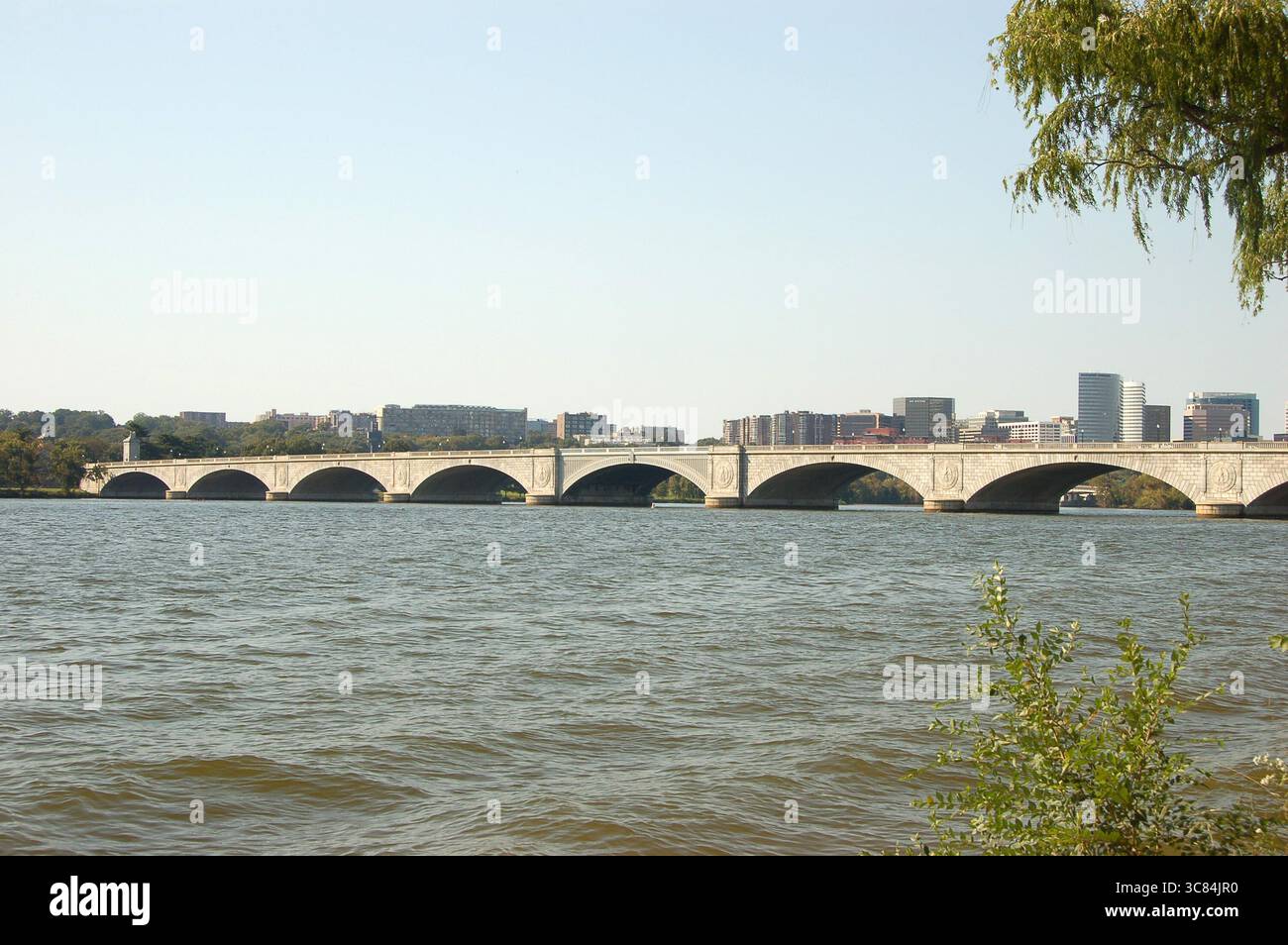 Historic Arlington Memorial Bridge spanning the Potomac River in ...