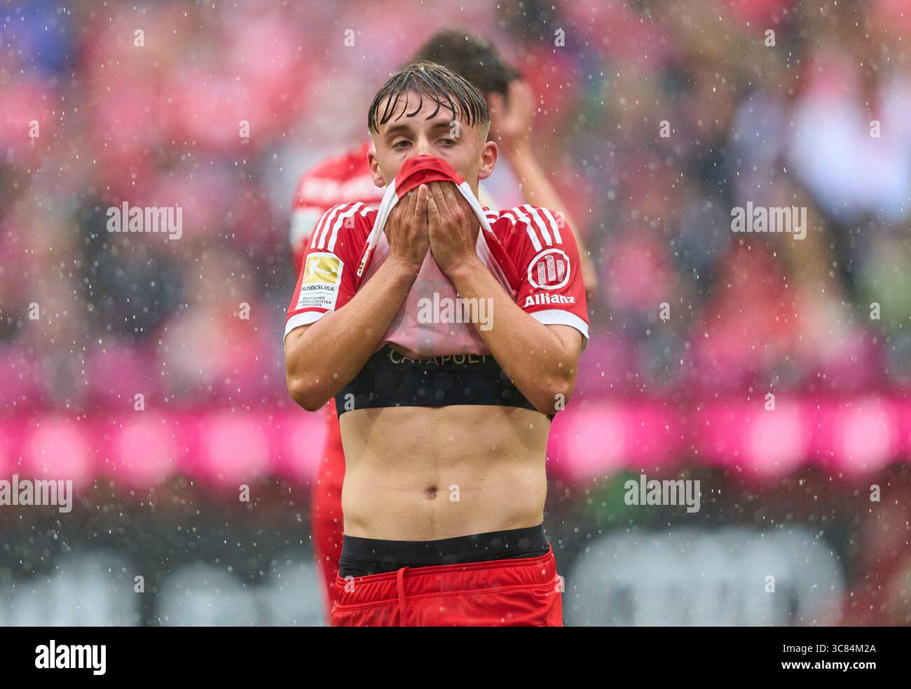 Lennard Karl of FC Bayern München at the friendly match FC BAYERN ...