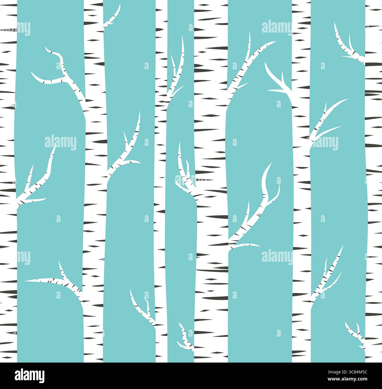 Seamless background birch trees hi-res stock photography and images - Alamy