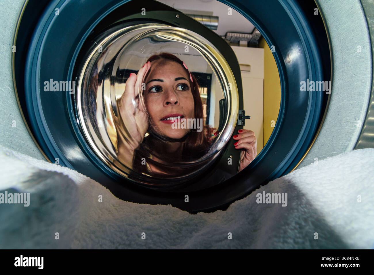 Washing machine clothes opening door hi-res stock photography and ...