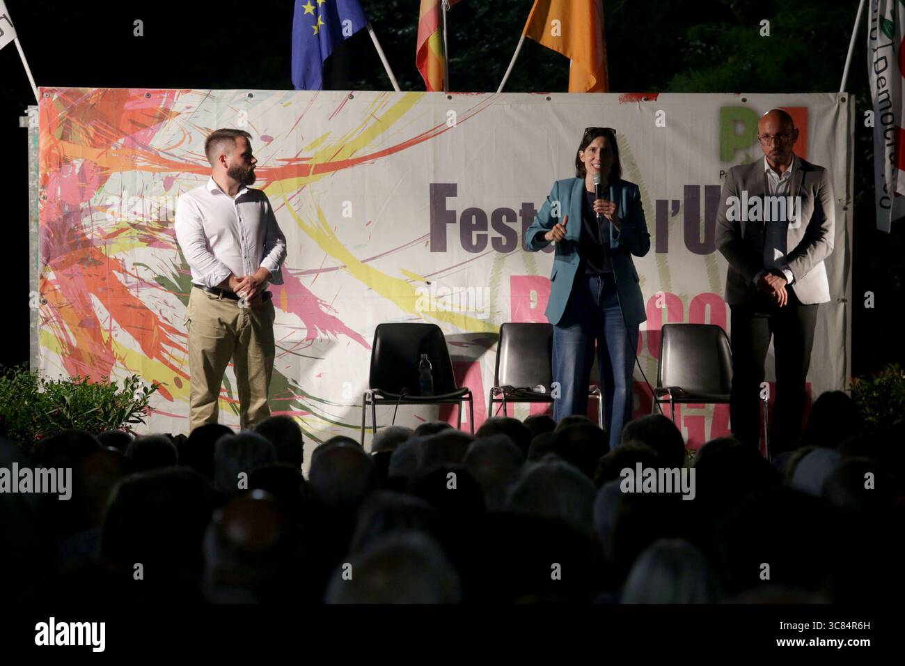 Castelfranco Emilia (Modena). Democratic Party Secretary Elly Schlein ...