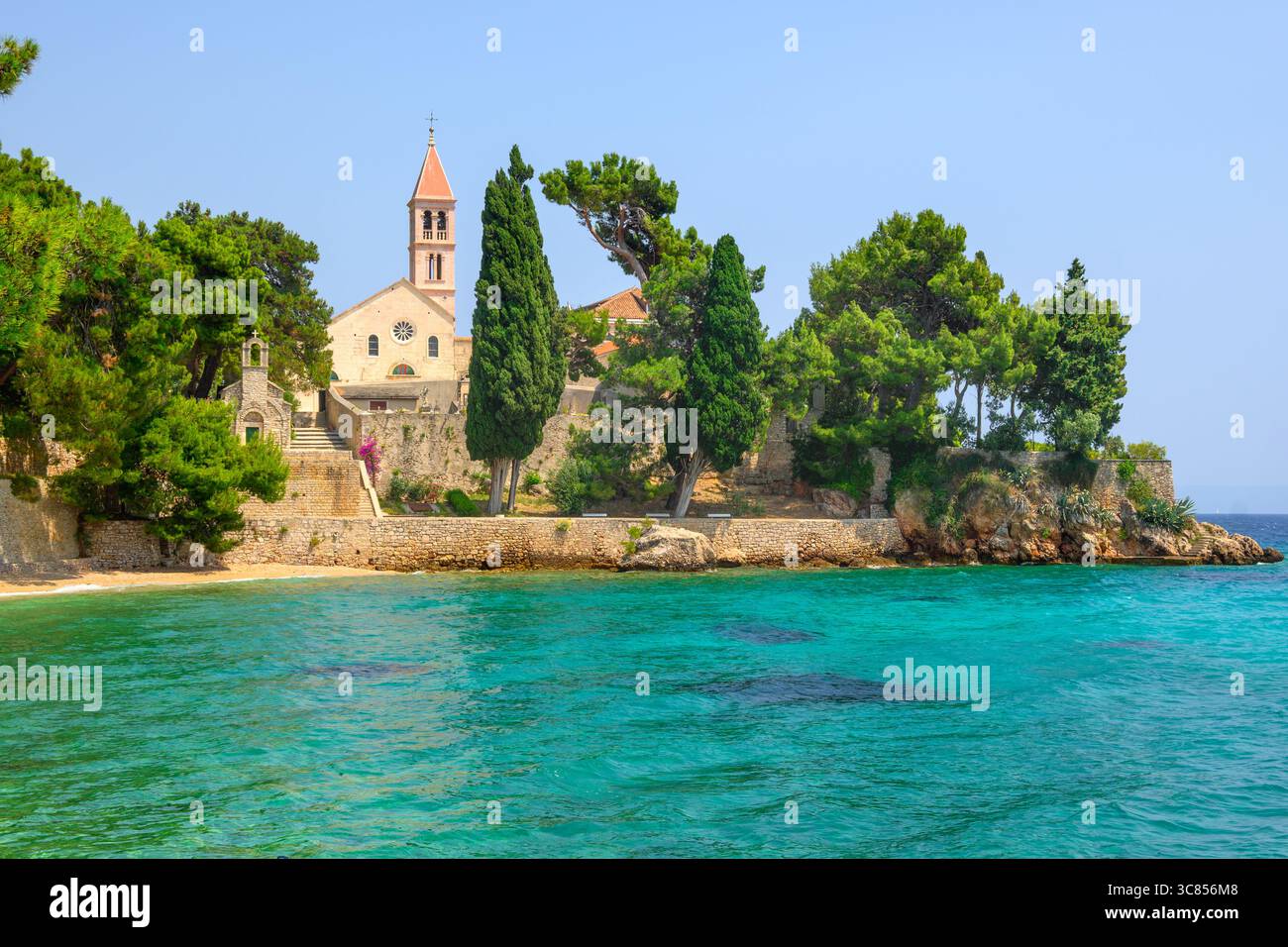 Bijela Kuca beach, a beautiful beach located in Bol, Brac island ...