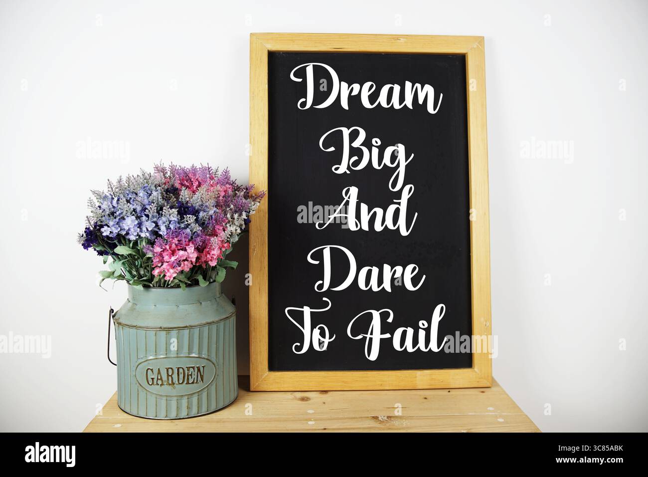 Dream Big And Dare To Fail Motivational and Inspirational quotes Stock ...