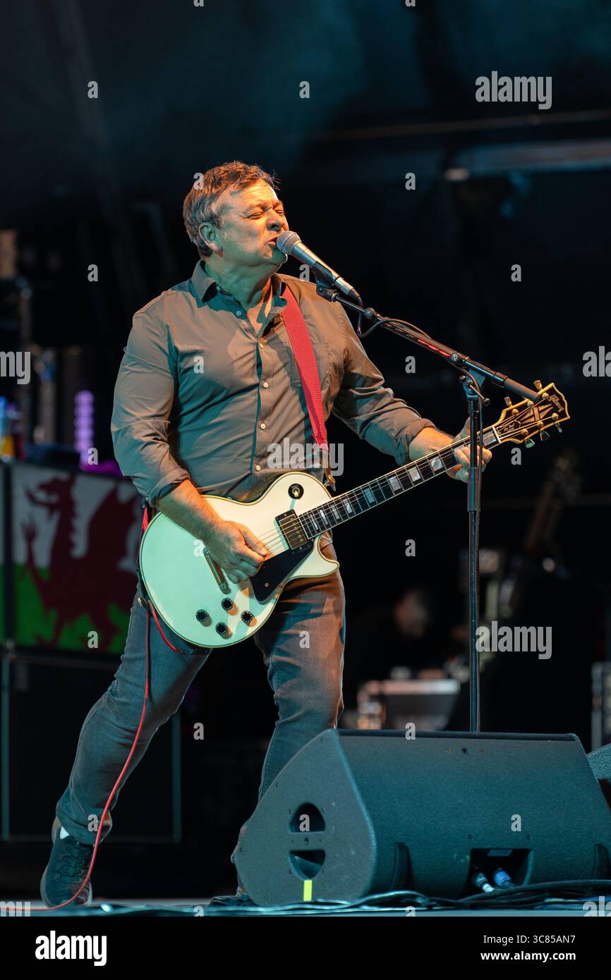 Saffron Walden, UK, 2 August, 2025. Manic Street Preachers in concert ...