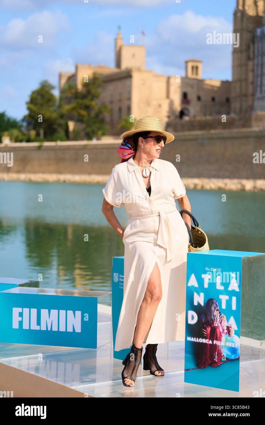Rossy de Palma attends Atlantida Film Festival: Official Selection Jury Photocall at Parc de la ...