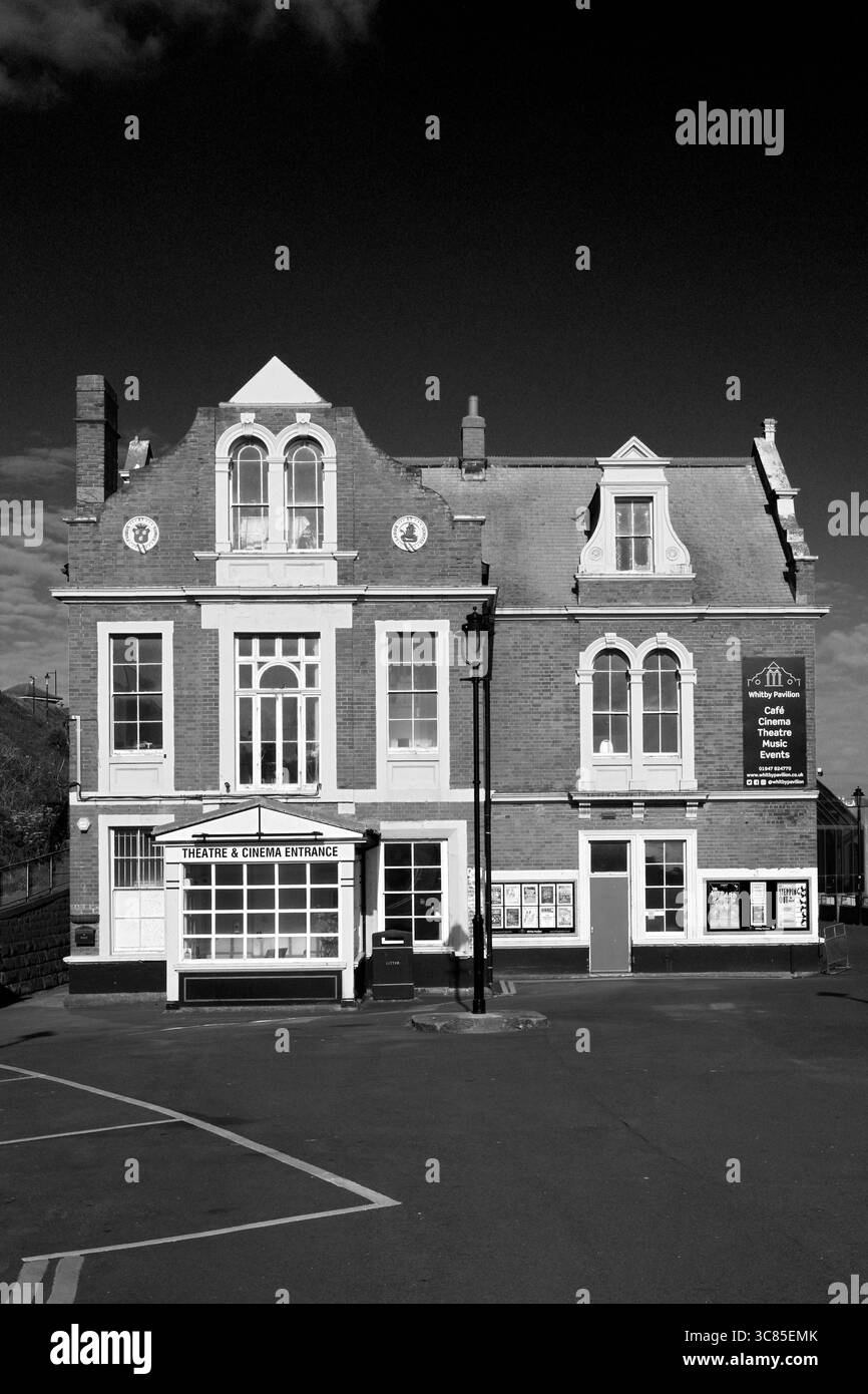 The Whitby Pavilion theatre and cinema, Whitby town, North Yorkshire ...