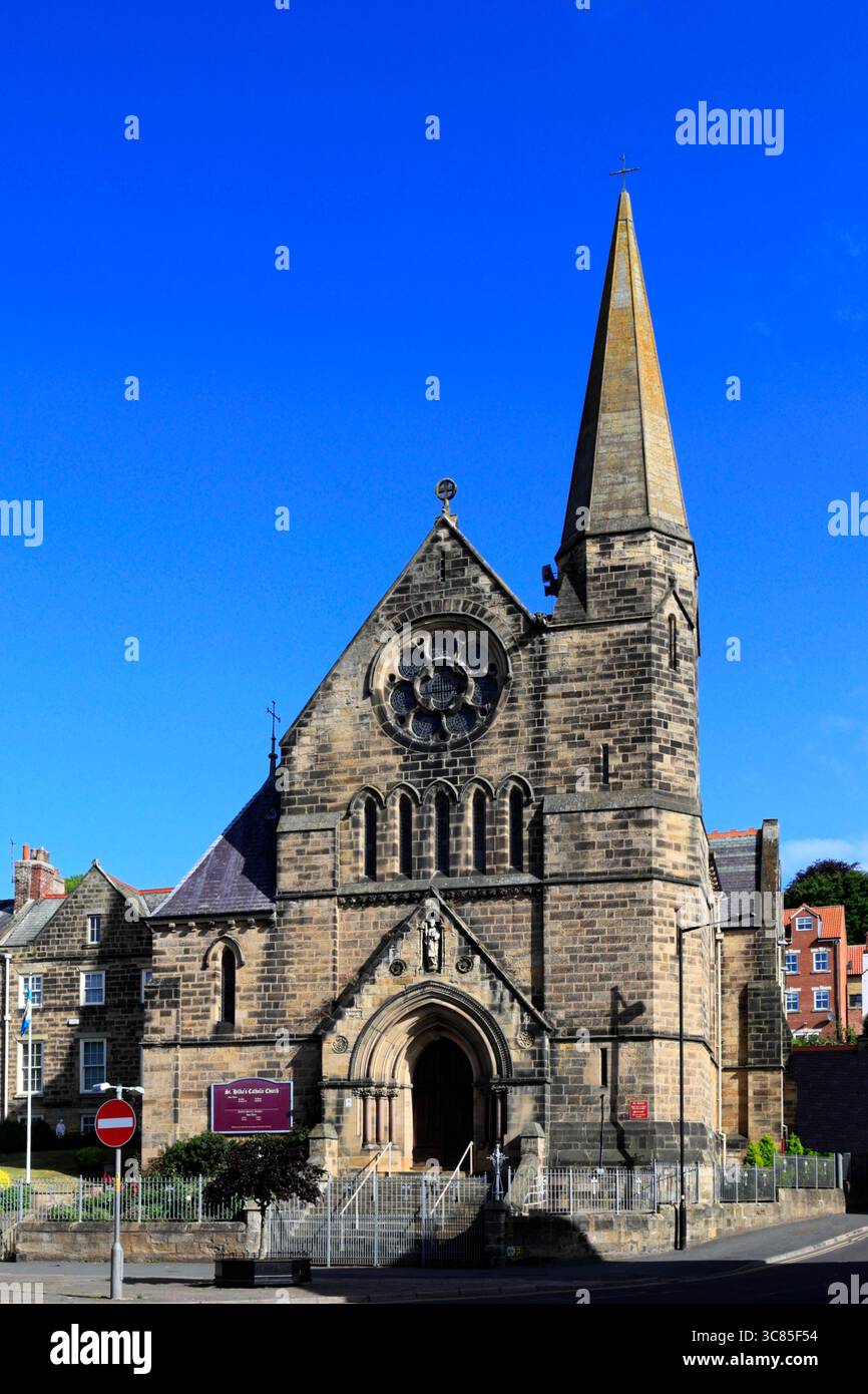 St Hildas church, Church Square, West Cliff, Whitby town, North ...