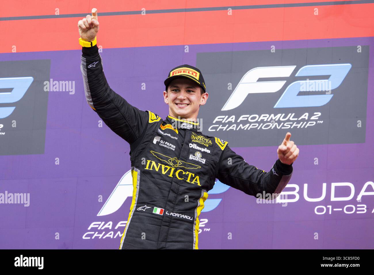 FORNAROLI Leonardo (ita), Invicta Racing, Dallara F2 2024, portrait ...