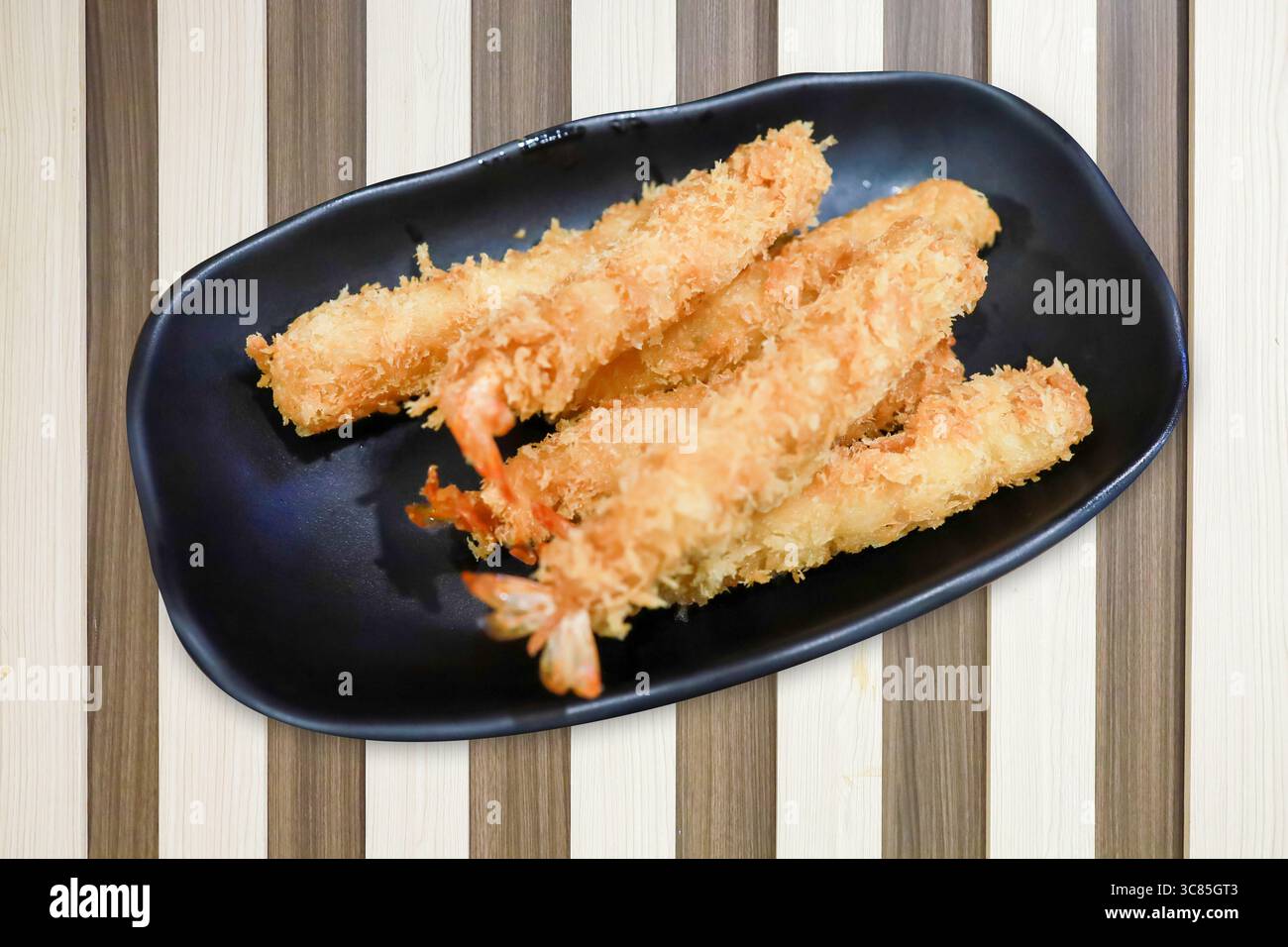 Top view of shrimp in tempura, focus selective Stock Photo - Alamy