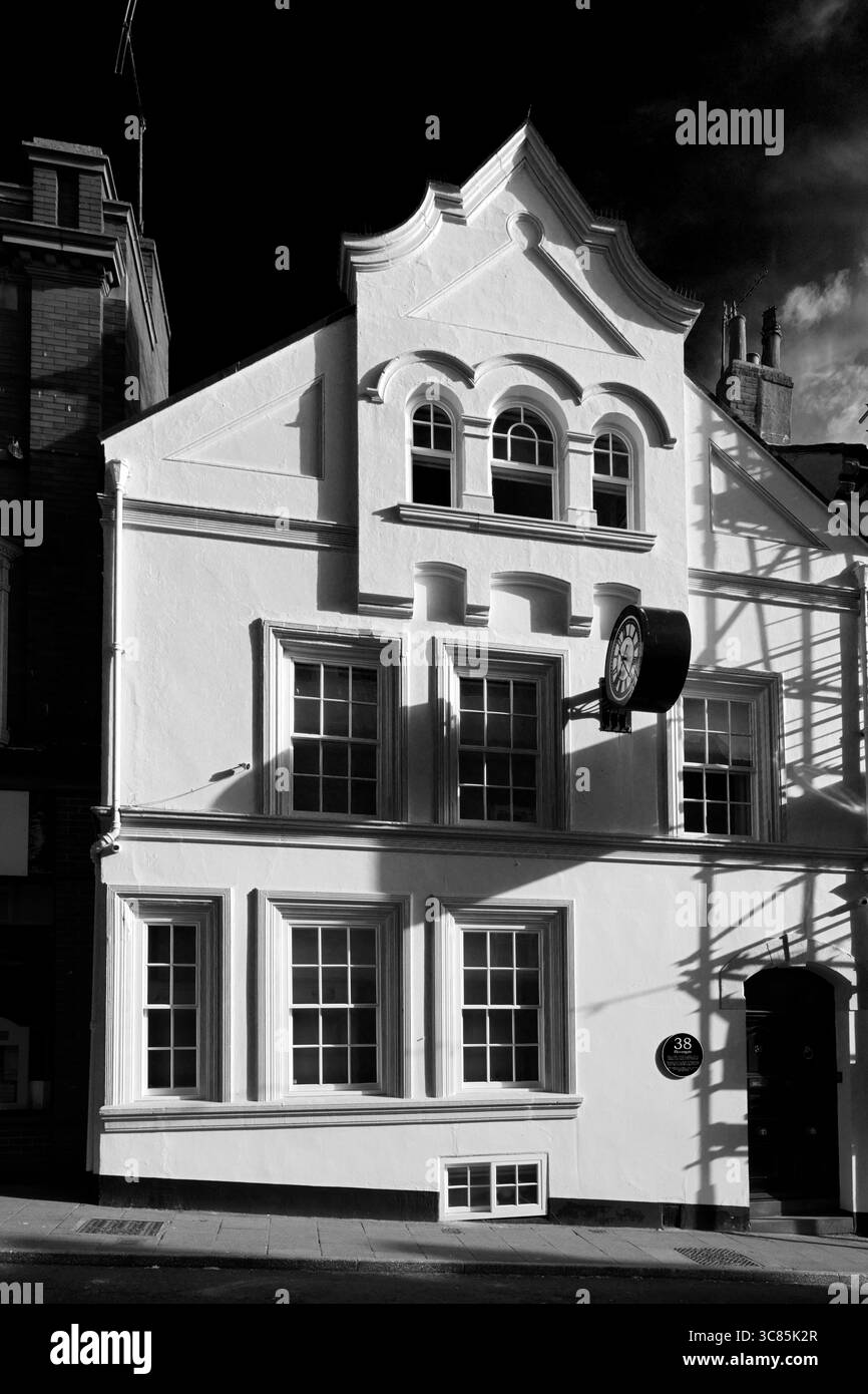 No 38 Flowergate with a Blue Plaque recounting the history of the ...