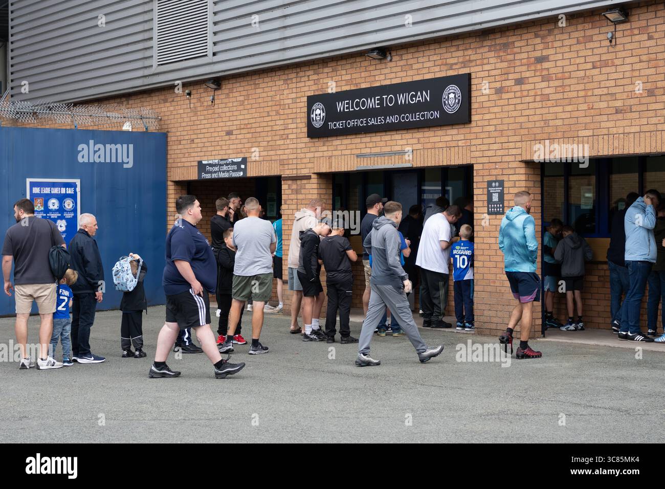 August 2nd 2025 . Wigan England UK.The Brick Community Stadium, home to ...