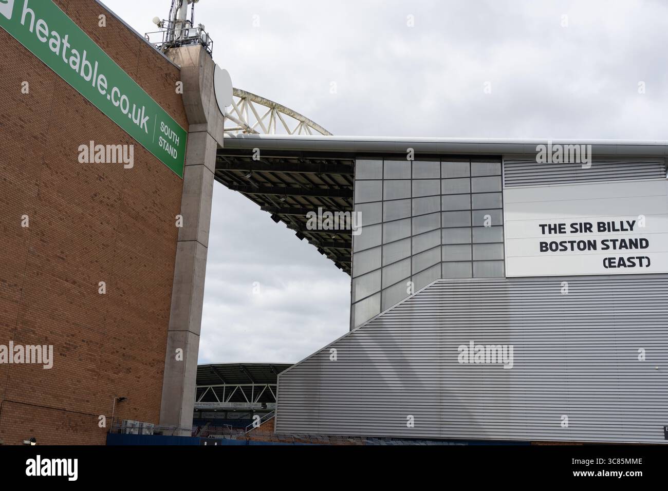 August 2nd 2025 . Wigan England UK.The Brick Community Stadium, home to ...